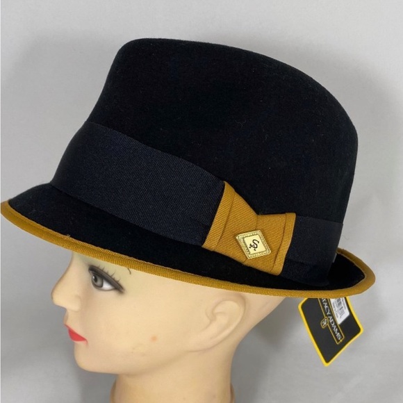 Stacy Adams | Accessories | Stacy Adams Pinch Front Fedora Hat Sa584 ...